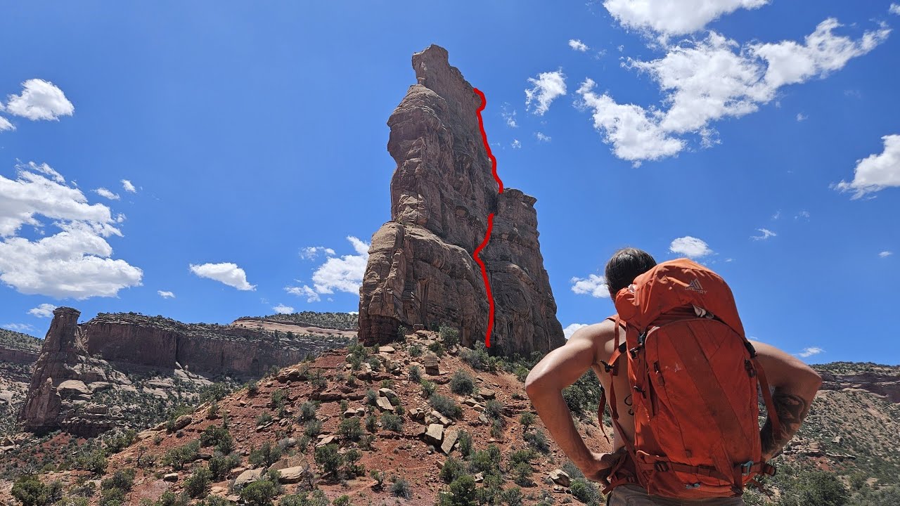 Climbing Independence Monument - Otto's Route (5.8+) - YouTube