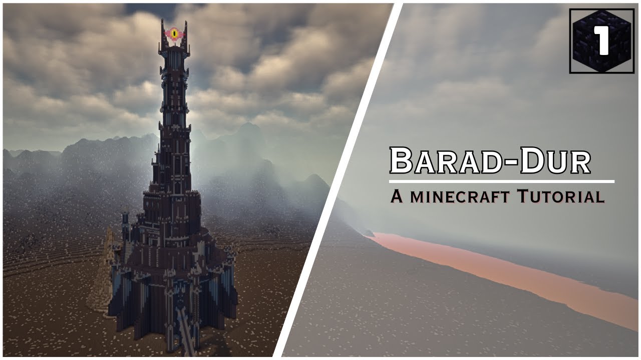 Minecraft Barad-dûr Tutorial – Building the Dark Tower (Part 1) - YouTube