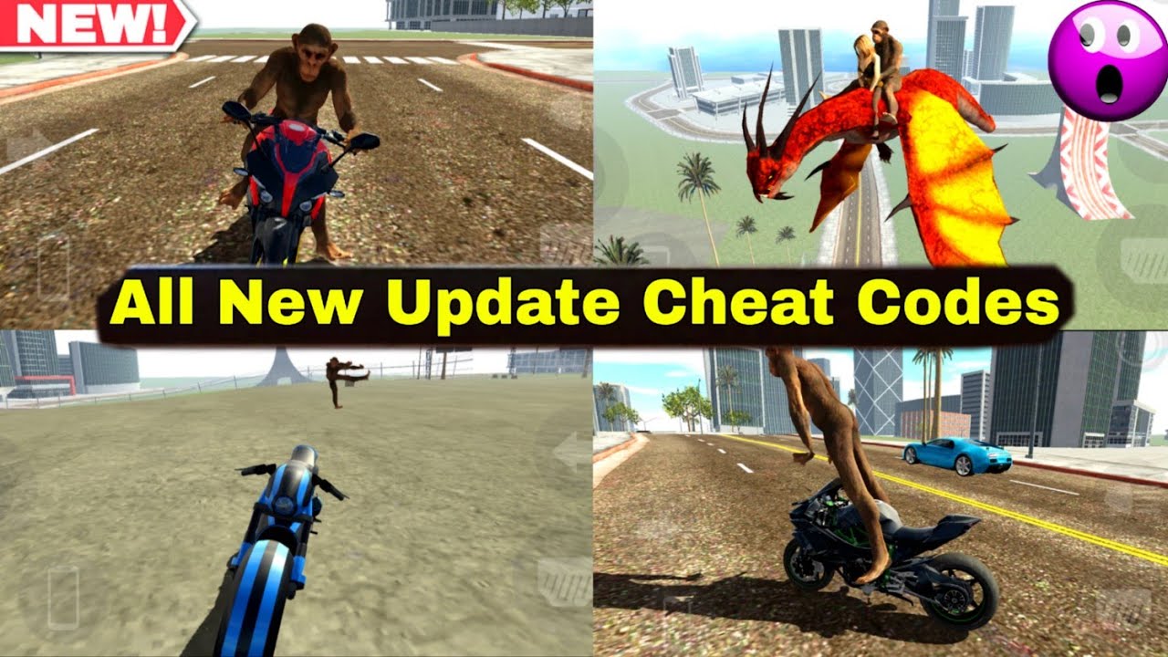 All New Update Cheat Codes 🤑 Monkey Character Cheat Code 🤯 In Indian Bike Driving 3d Game ...