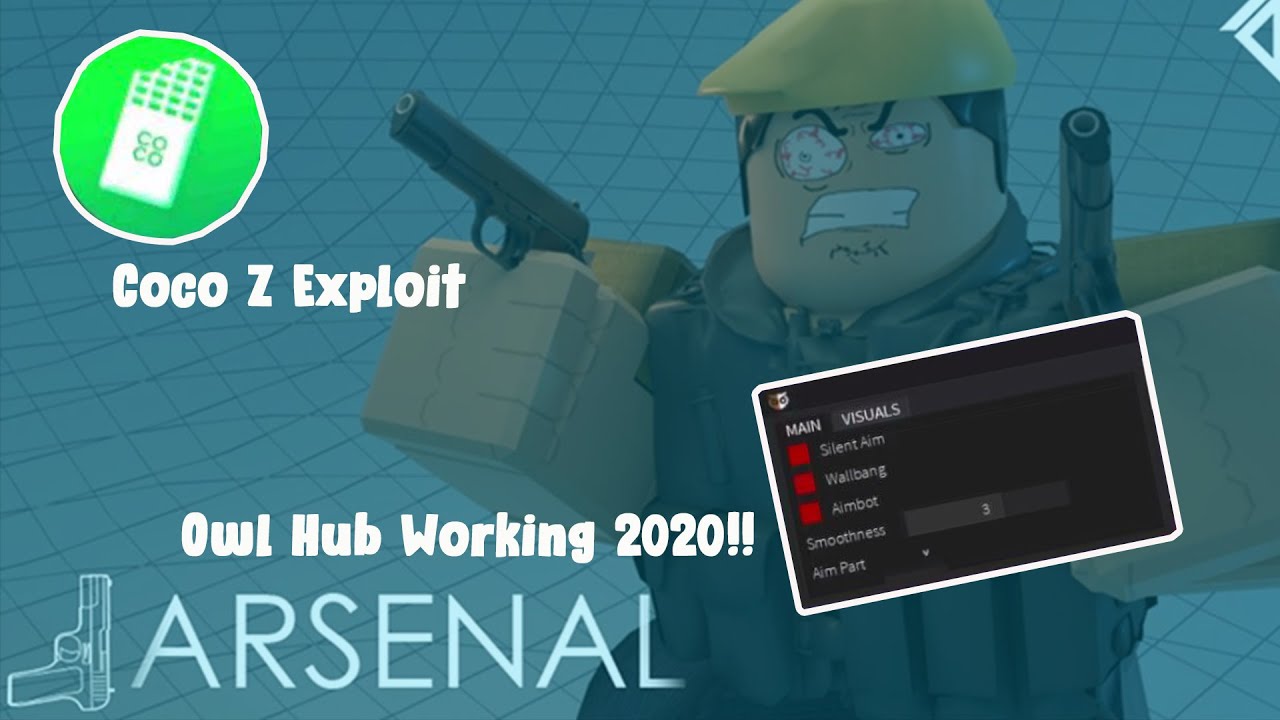 Roblox Arsenal | Arsenal Owl hub GUI | Coco Z Exploit Working 2020 ...