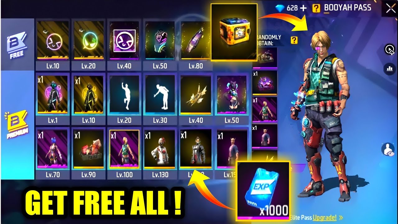 FREE FIRE BOOYAH PASS| FREE FIRE BOOYAH PASS| JANUARY MONTH BOOYAH PASS ...