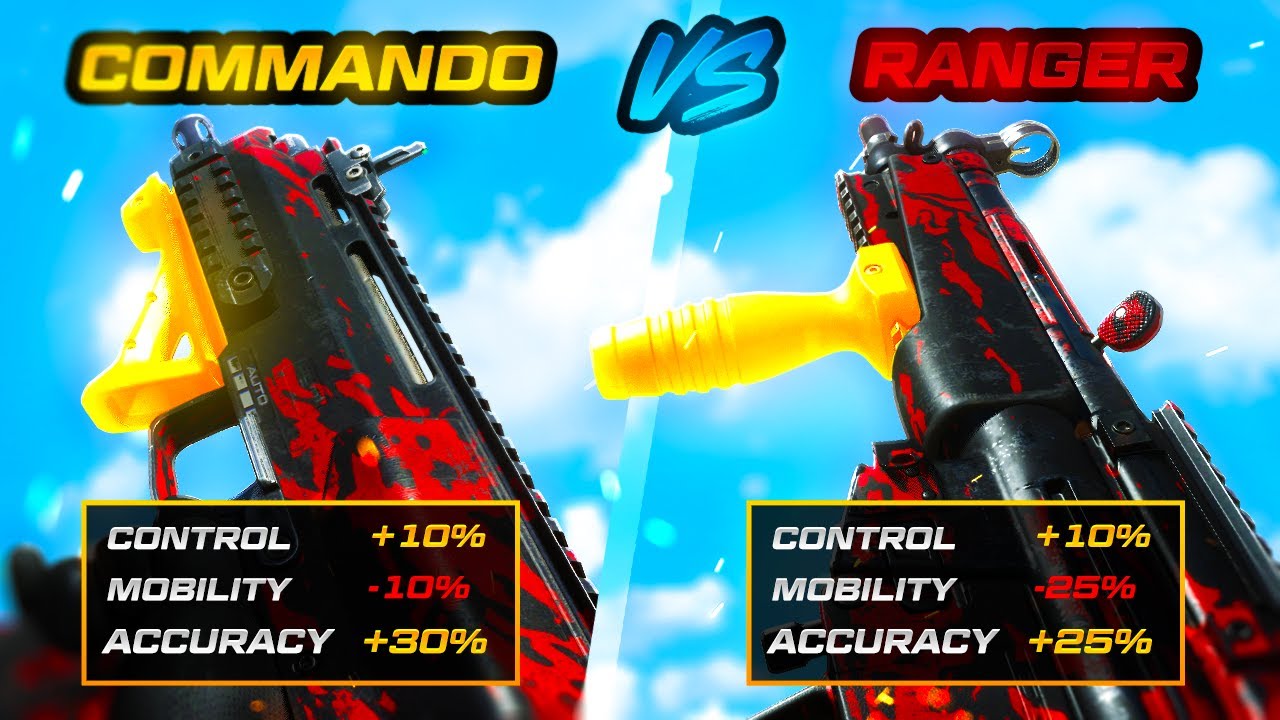 Which is the BEST GRIP for RECOIL in WARZONE? (Commando vs Ranger ...