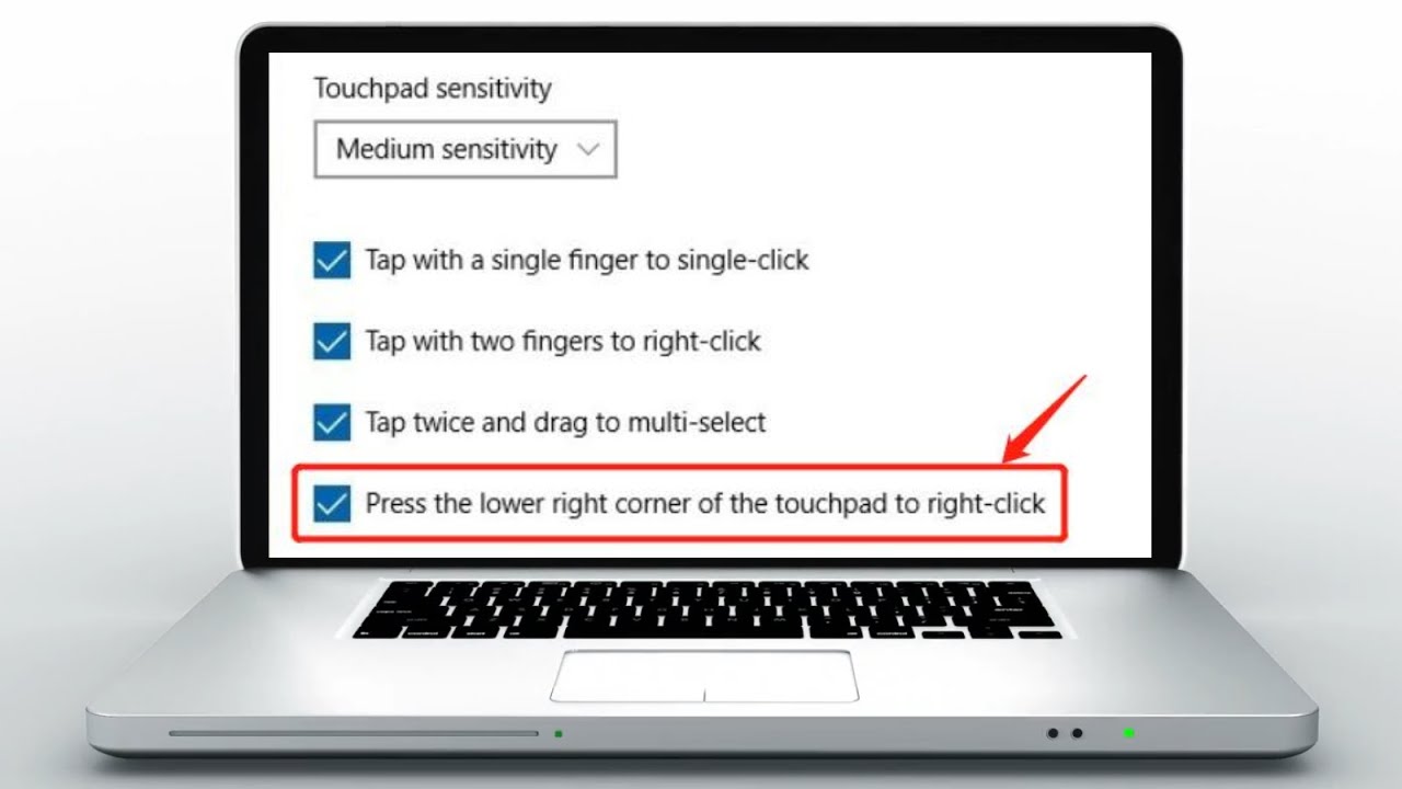 How to Turn On or Off "Press the Lower Right Corner of the Touchpad to ...