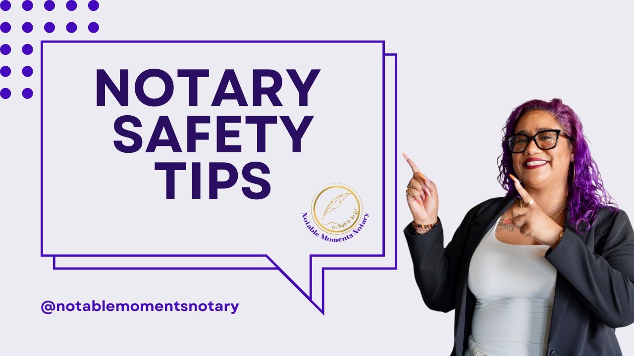 Mobile Notary Safety Tips You NEED to Know - YouTube