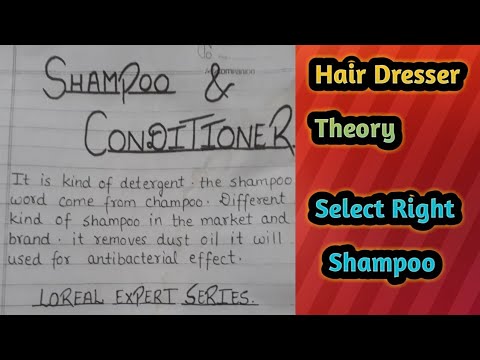 Hair Science | Shampoo and Conditioner | hair dresser course theory ...