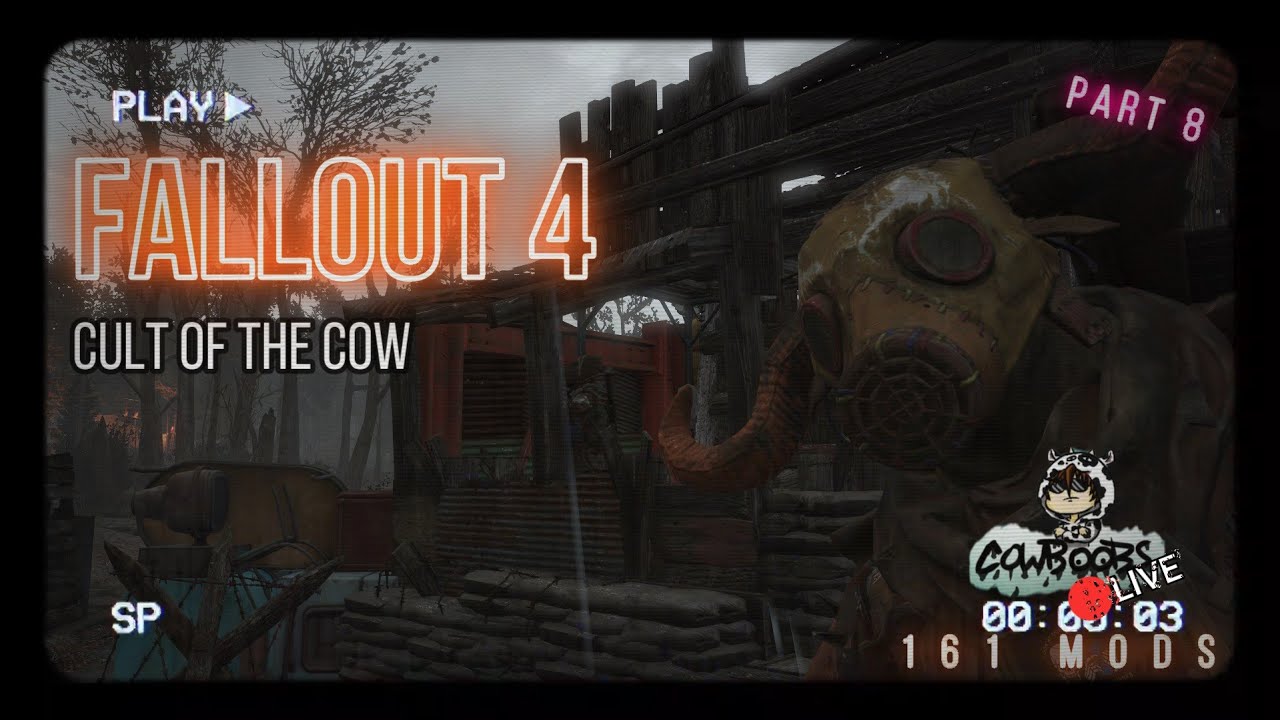 Fallout 4 - Cult of the Cow - Part 8 - 🔴LIVE - YouTube