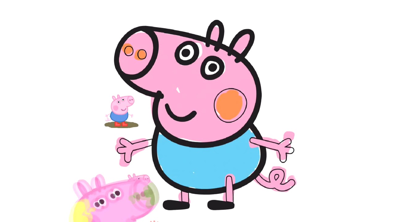 Aprendendo a pintar o Jorge - Peppa Pig - 2018 - YouTube