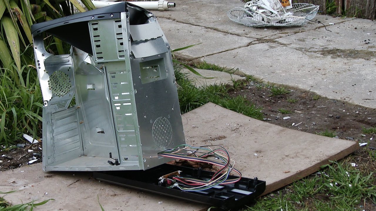 Smash Asus Computer Case - YouTube
