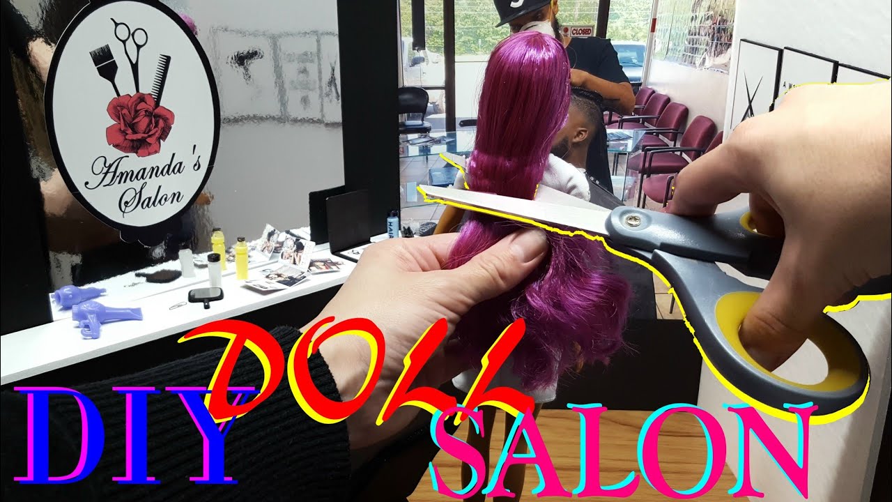 DIY - How to make Amanda's Salon in Miniature - YouTube