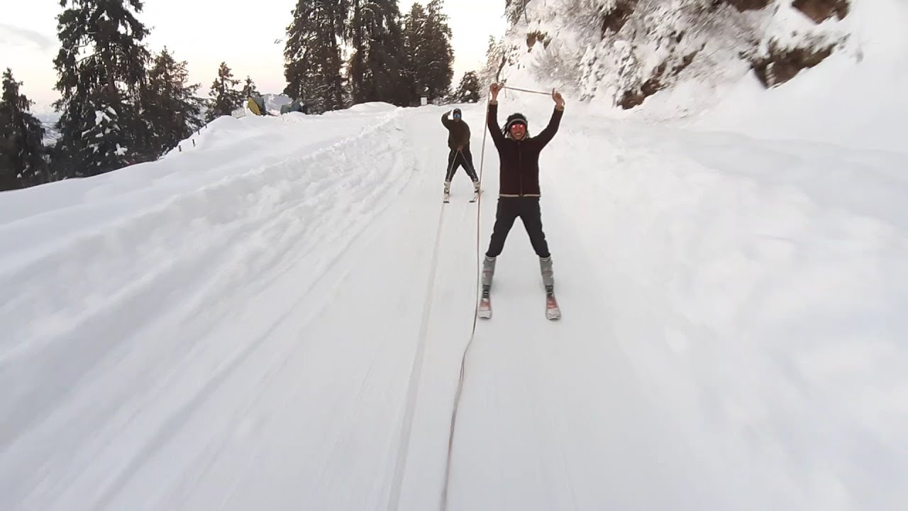 SKIING ON ROAD GONE CRAZY 😱 - YouTube