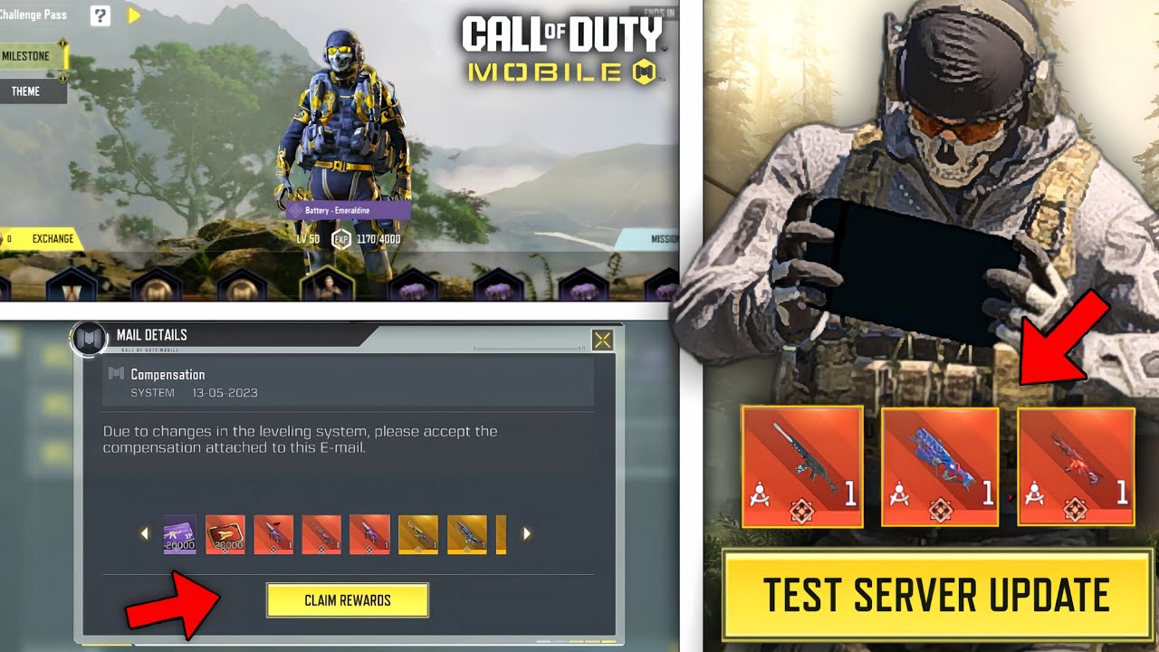 *NEW* COD Mobile Test Server Update! New Weapons + Free Skins + New ...