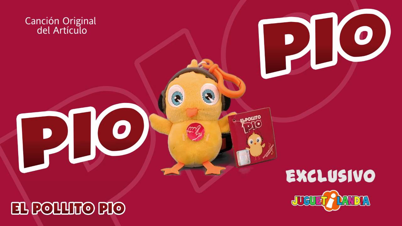 Pollito Pio Llavero Peluche Musical 10 cm. - YouTube