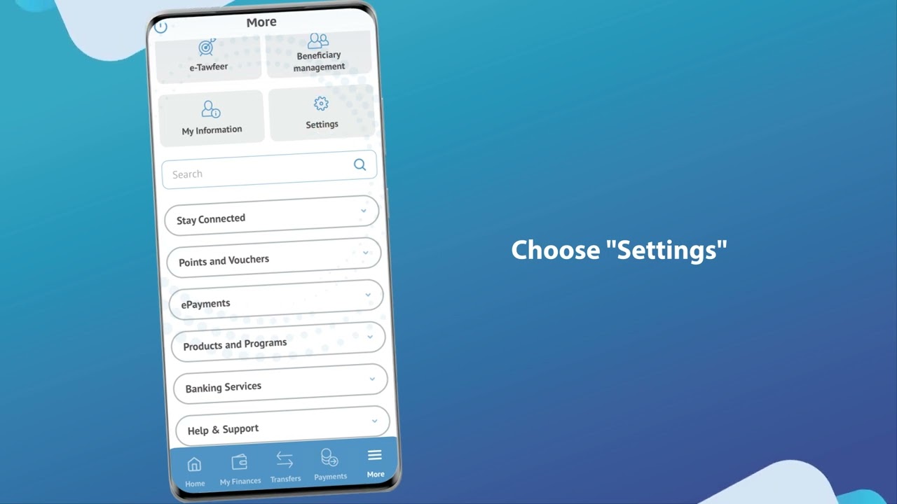 Create a new second password (Transfers) through "Arabi Mobile" app ...