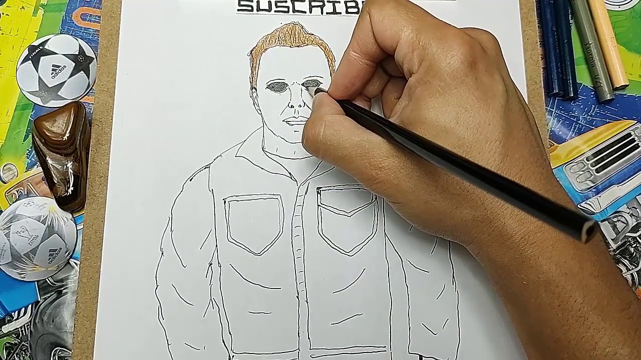 Dibujo De Michael Myers De Halloween Cáligo Michael Myers