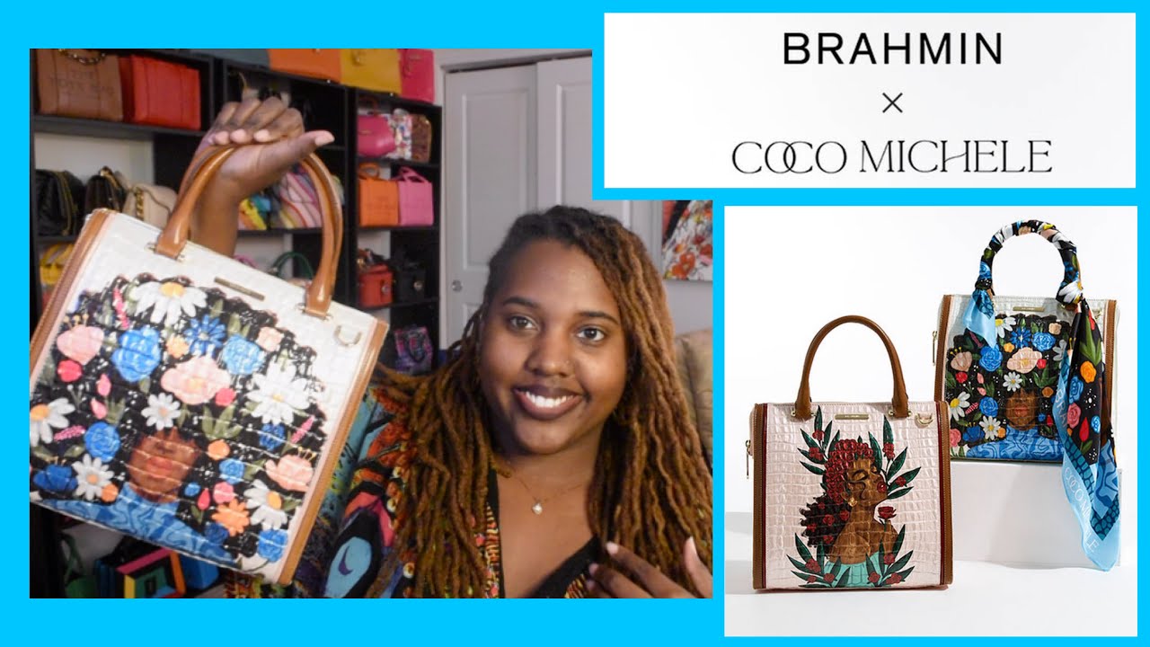 Brahmin Coco Michelle Handbag Collab in Ivory Caroline ! ---thecompletedlook - YouTube