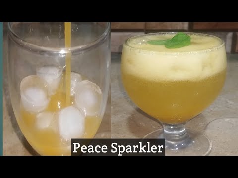 Peach Sparkler || Healthy And Refreshing Peach Sparkler || by ...