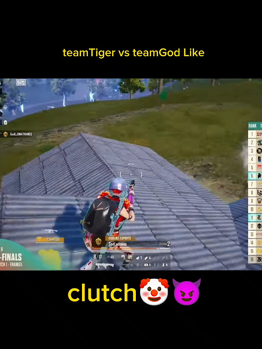 Tiger 1 vs 4 team GodL Like 😭😭😭 from #bgis #semifinal #godlike - YouTube