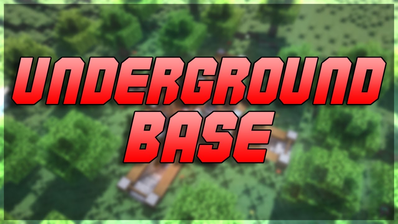 MAKING AN UNDERGROUND BASE - YouTube
