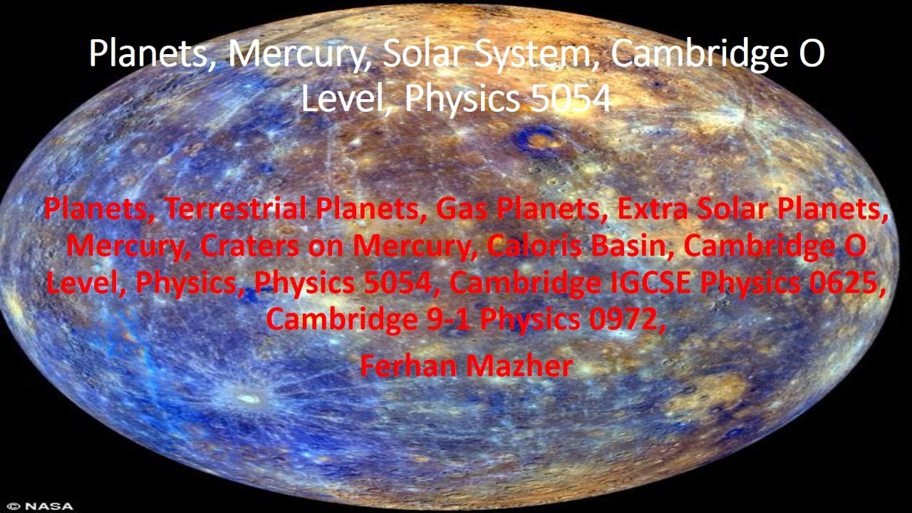 Planets, Mercury, The Solar System, Cambridge O Level, Physics, 5054 ...