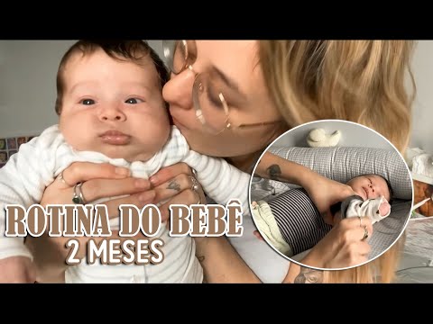 rotina da manhã do meu bebê de 2 meses