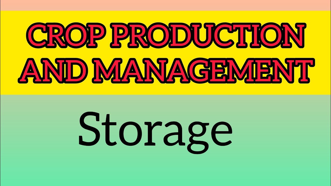 Storage/ Crop Production and Management/ Class- 8/ Science/ NCERT/ By ...