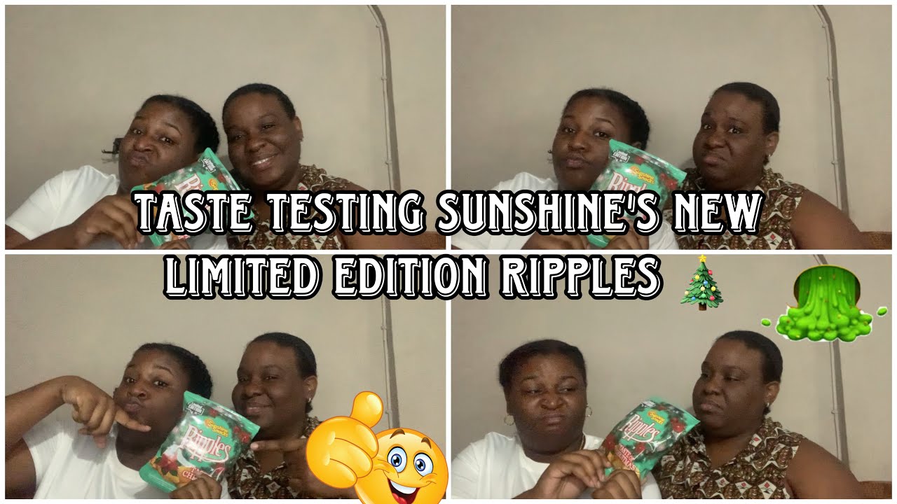 Taste Testing Sunshine Snacks Limited Edition Christmas Ripples|Vlogmas ...