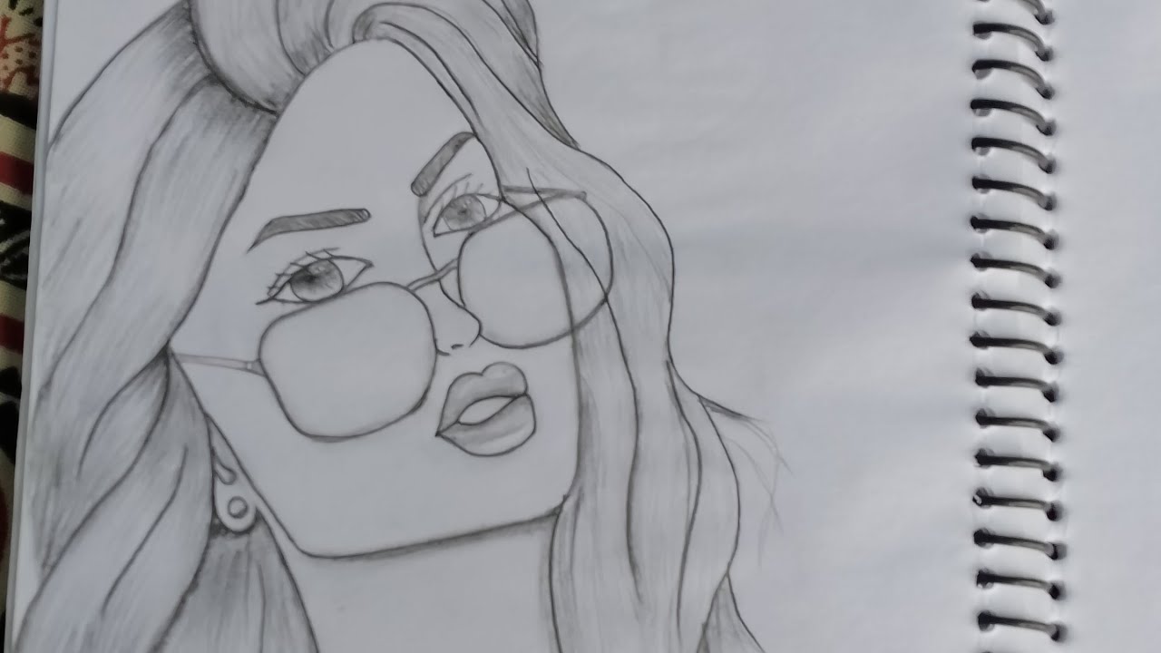 How to draw a beautiful girl drawing #attudiedrawing # drawing more ...