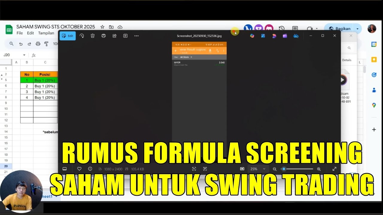 Formula Rumus Cara memilih saham untuk swing trading ! - YouTube