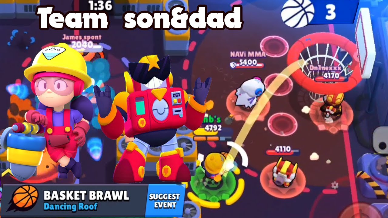 The basketbrawl challenge son & dad - YouTube