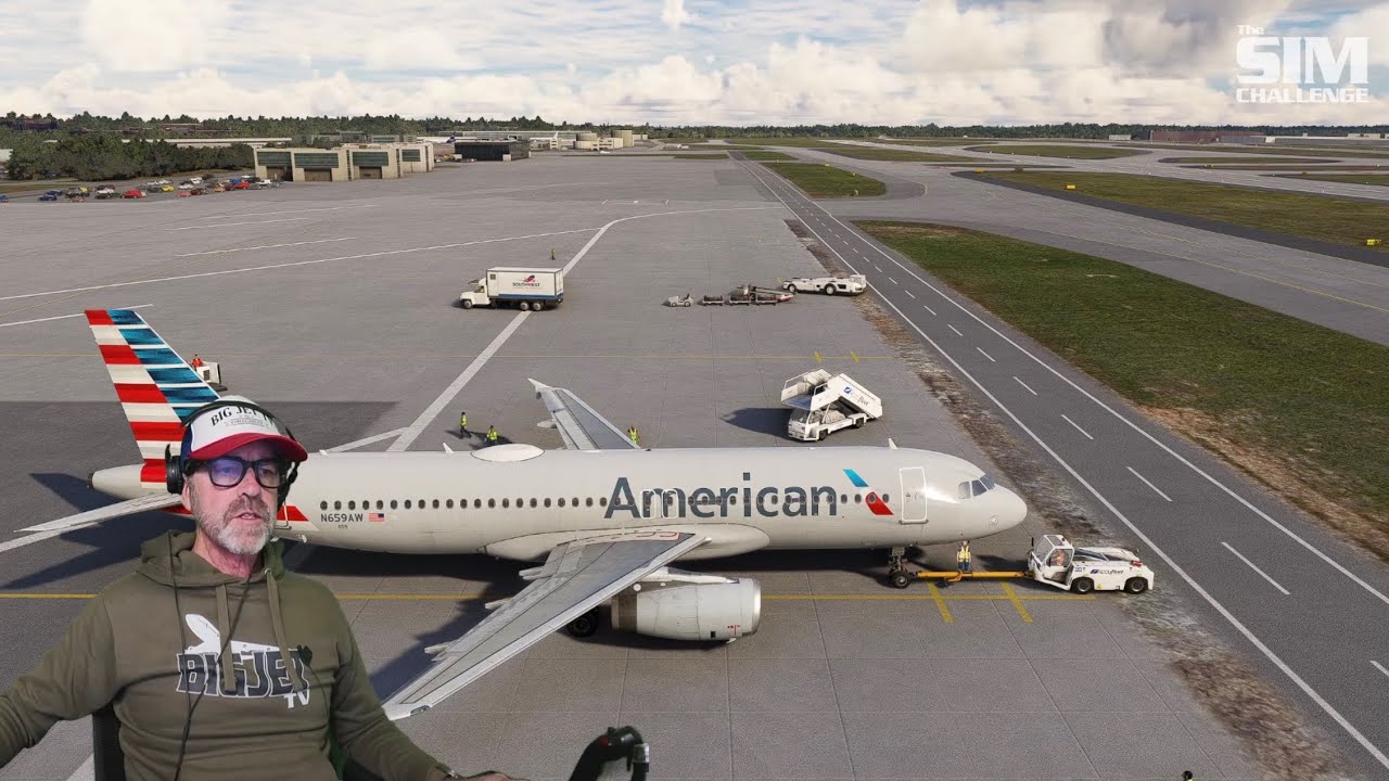 SIM CHALLENGE: AA25 KATL to KCSG. LONG LANDING! - YouTube