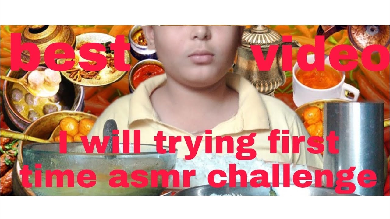 First time trying asmr challenge 🍜 - YouTube