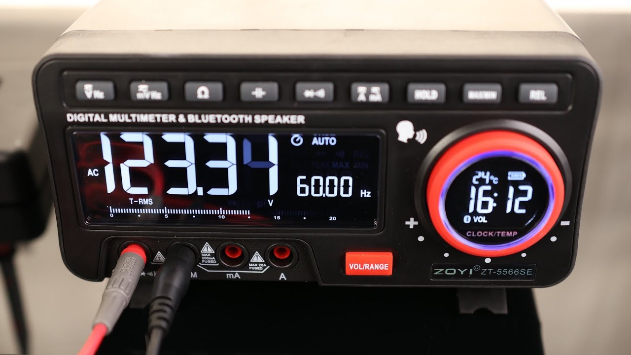 ZOTEK ZT 5566SE Mini Desktop Digital Speaking Multimeter - YouTube