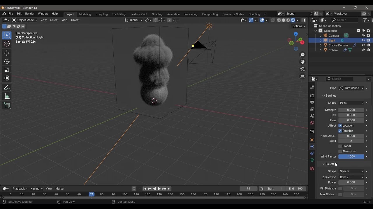 Blender tutorial how to smoke simulation using blender - YouTube
