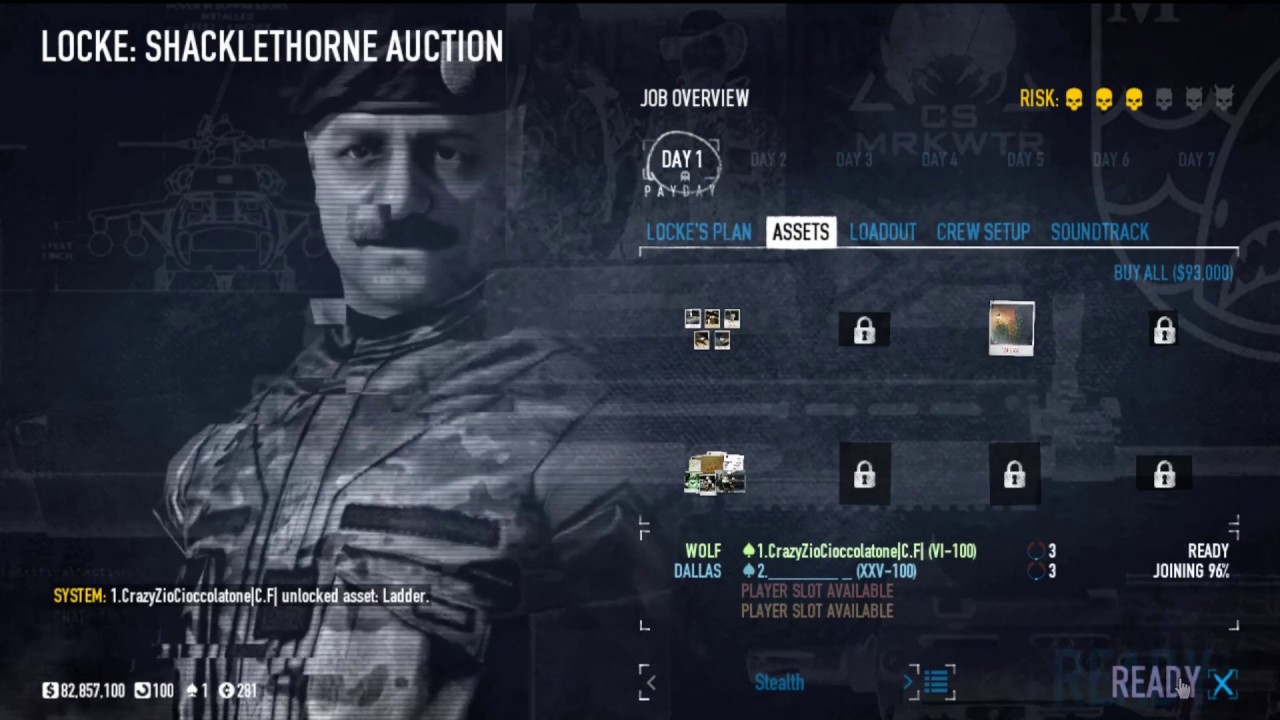 Payday 2 Shackleton Auction in a nutshell - YouTube