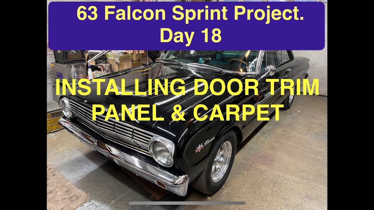 DIY 63 Falcon Sprint Project. Day 18. Door trim panel, Shifter Hump and ...