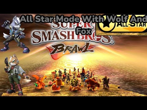 Super Smash Bros Brawl All Star Mode Wolf & Fox - YouTube