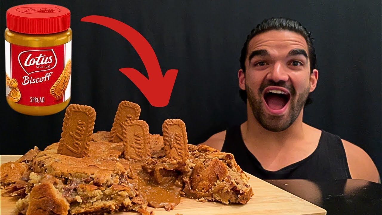 ASMR MUKBANG BISCOFF GIANT COOKIE, CARAMEL COOKIE PIE, EATING SOUNDS ...