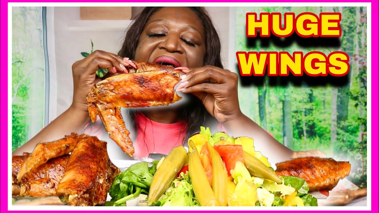 HUGE WINGS MUKBANG | LET'S TALK ABOUT IT!! | EAT WITH ME | 먹방 - YouTube