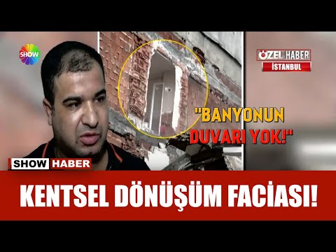Yıkım sırasından yan apartmanın duvarı delindi