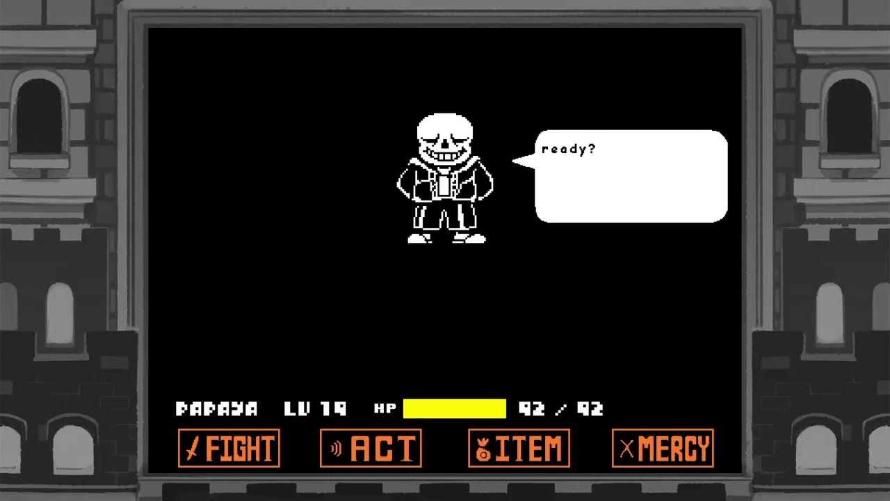 Undertale Genocide Route Sans Fight - YouTube
