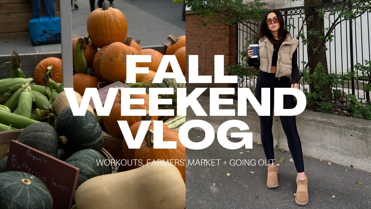 FALL WEEKEND IN MY LIFE: farmers market, tanning + more! - YouTube