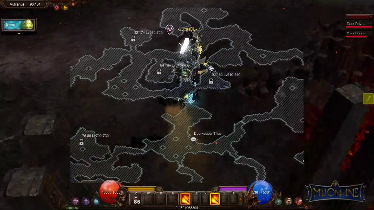 MU Online - Utilizando o sistema de Minimap + Vulcanus - YouTube