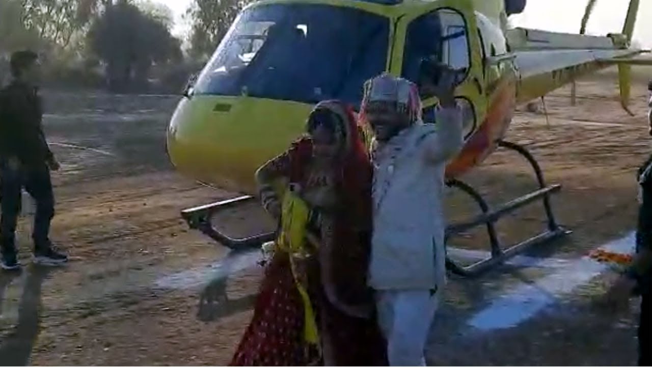 Kathua: Groom Brings Bride On Chopper - YouTube