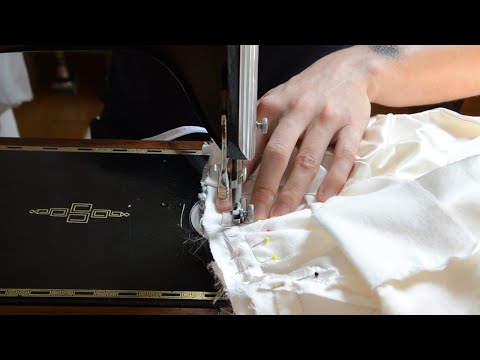 Making Silk Custom HANDMADE Wedding Dress