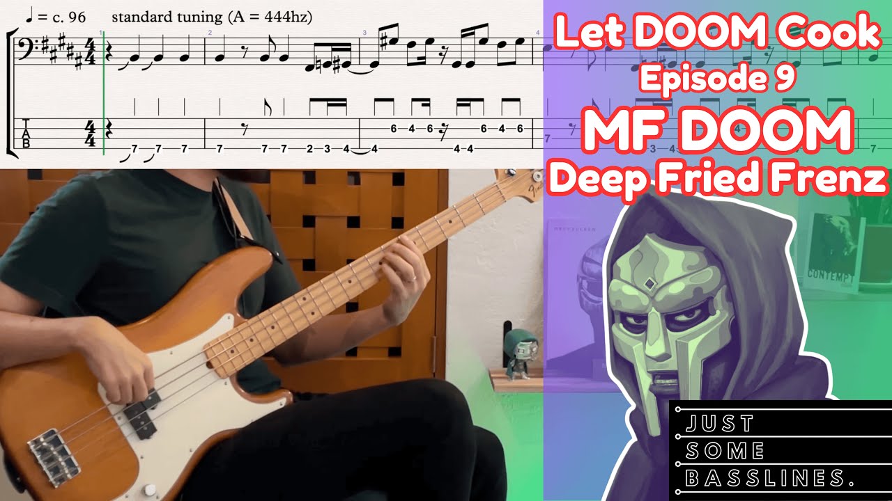 MF DOOM - Deep Fried Frenz (Myrrh) // BASS COVER + TABS (Let DOOM Cook ...