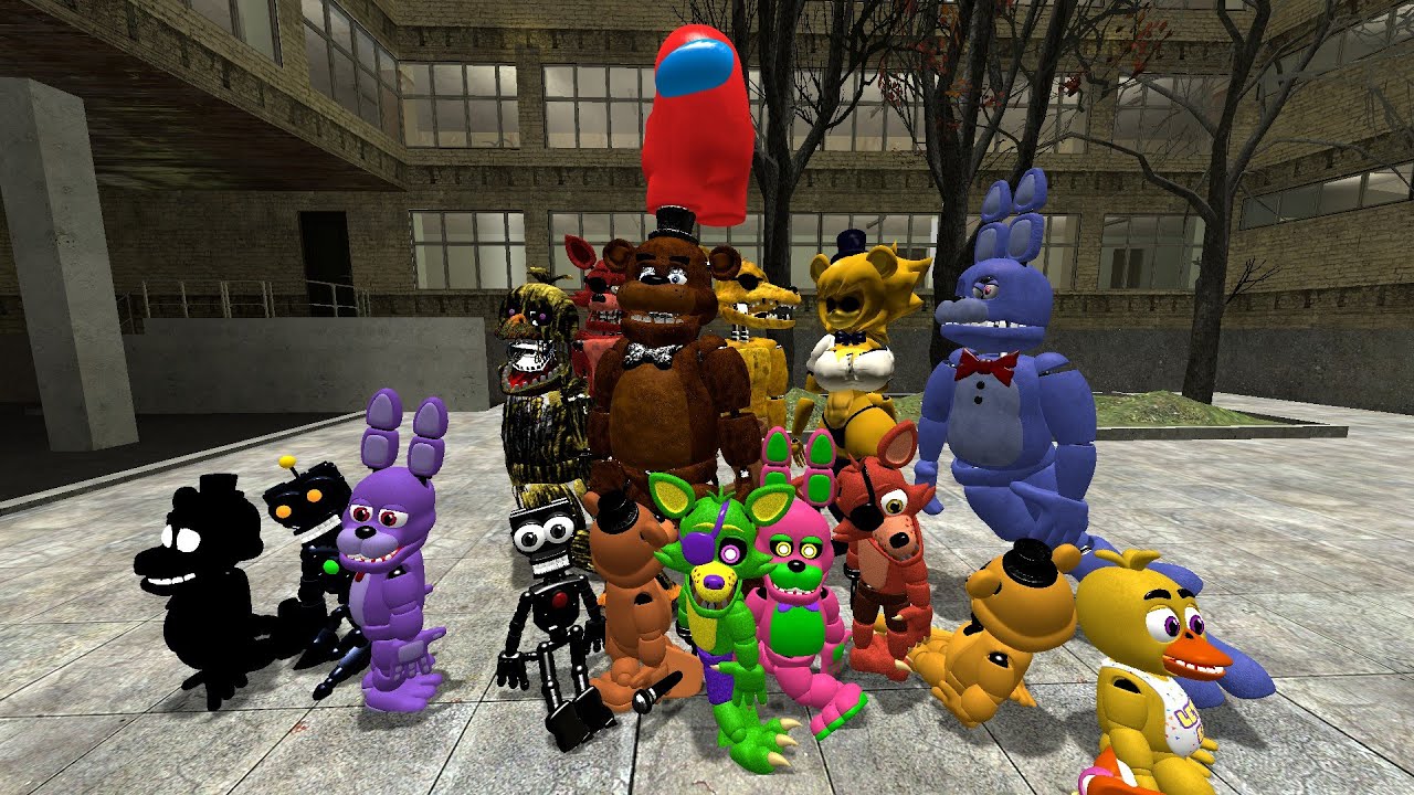 Gmod FNAF | Mini Freddy And Friends Go To School - YouTube