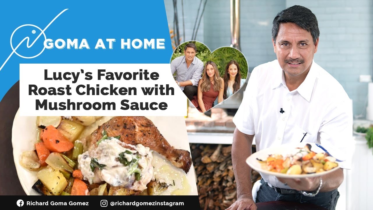 Goma At Home: Lucy’s Favorite Roast Chicken With Mushroom Sauce - YouTube