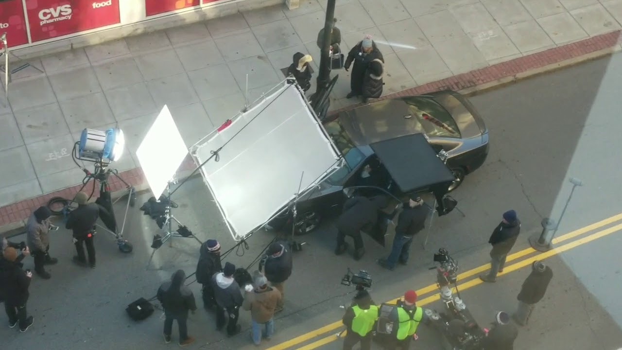 Jai Courtney & Anthony Ramos shooting "Honest Thief" downtown Worcester ...