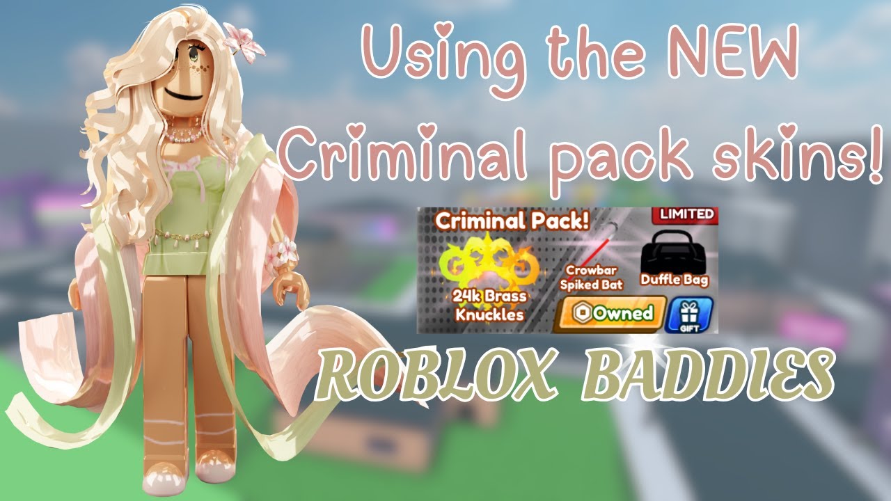 ⋆˙ ♡ Using the NEW Criminal pack skins in ROBLOX BADDIES! ⋆˙ ♡ - YouTube
