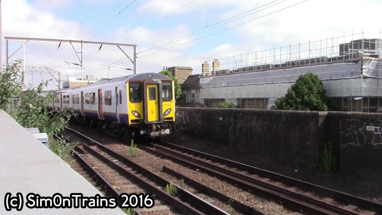 Trains at Cambridge Heath (16th July 2016) - YouTube